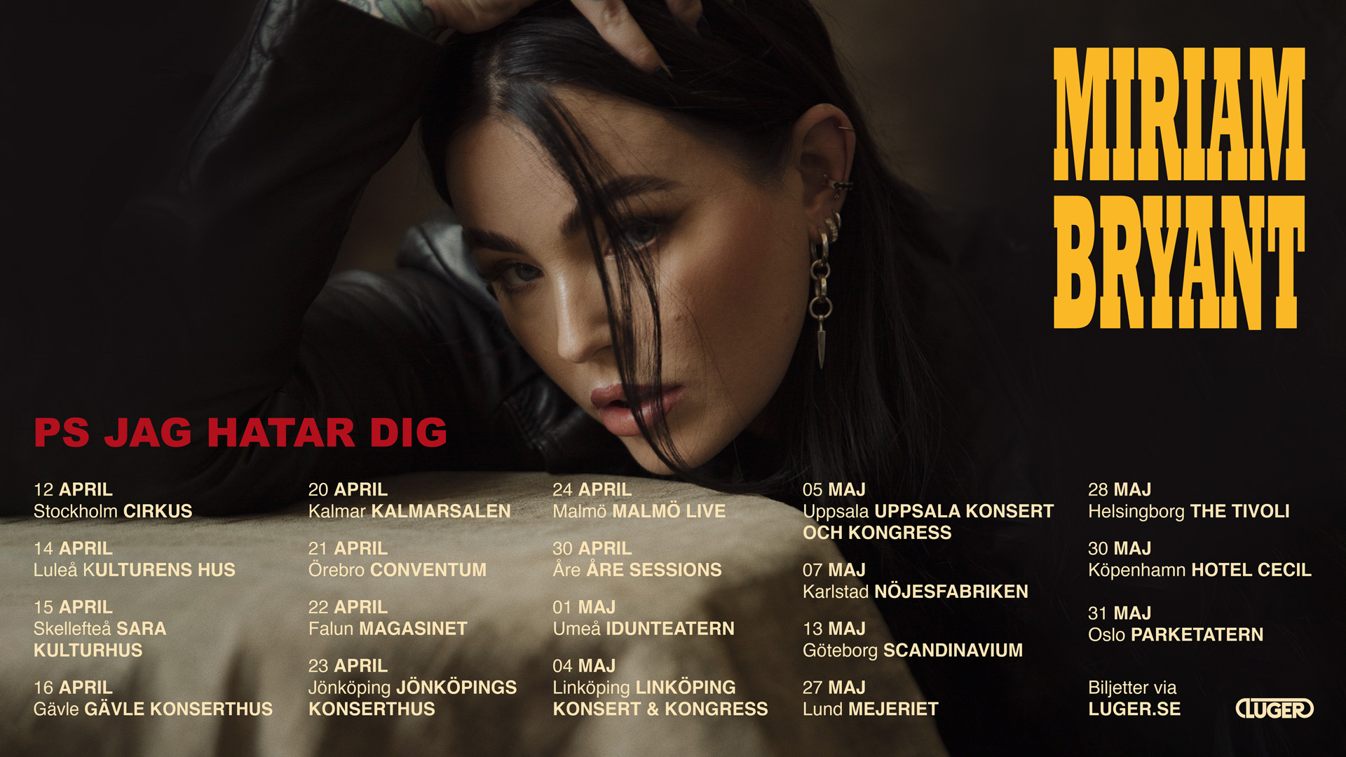 Archive: Miriam Bryant | Cirkus Arena & Restaurang Stockholm | Cirkus
